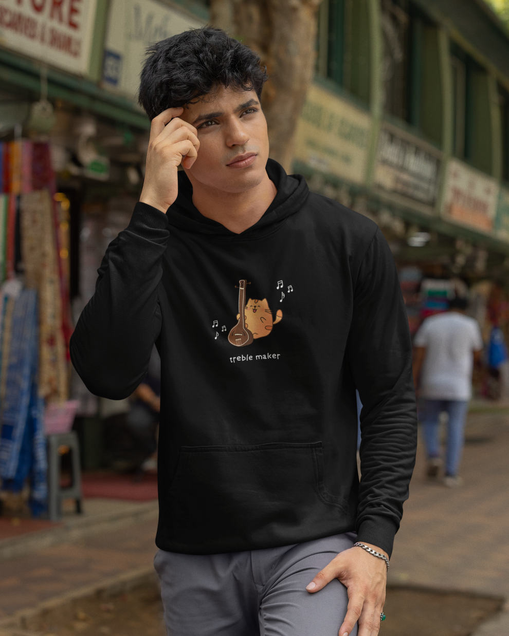Swaru and the TANPURA | Unisex Hoodie – The Mad Riyazi