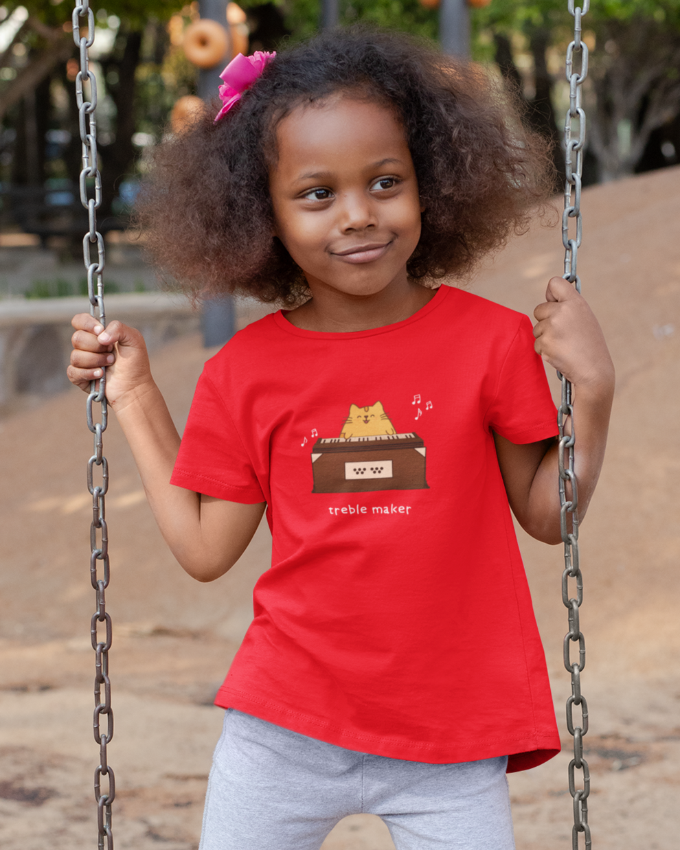 Swaru and the Harmonium | Kids T-shirt – The Mad Riyazi